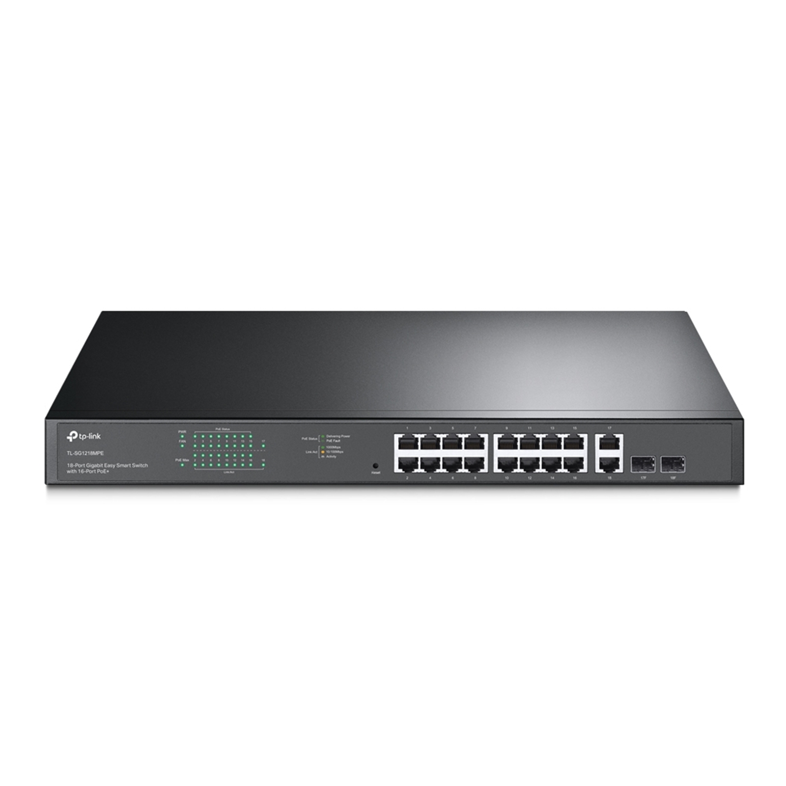 TP-Link TL-SG1218MPE 18-Port Metal Gigabit Easy Smart PoE Switch with ...